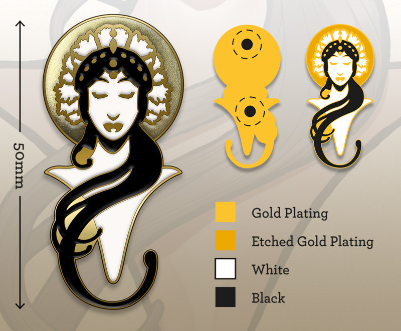 ArtStation - Lady of Eternity Enamel Pin