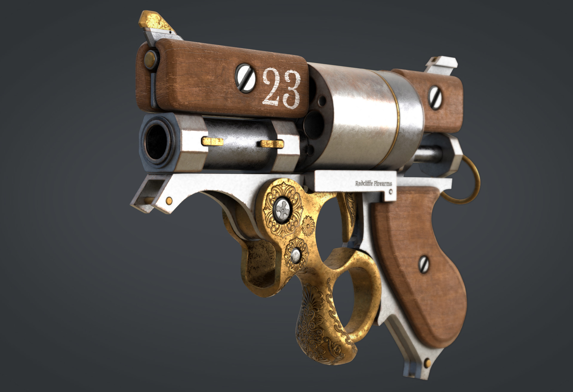 Steampunk Gentleman Gun