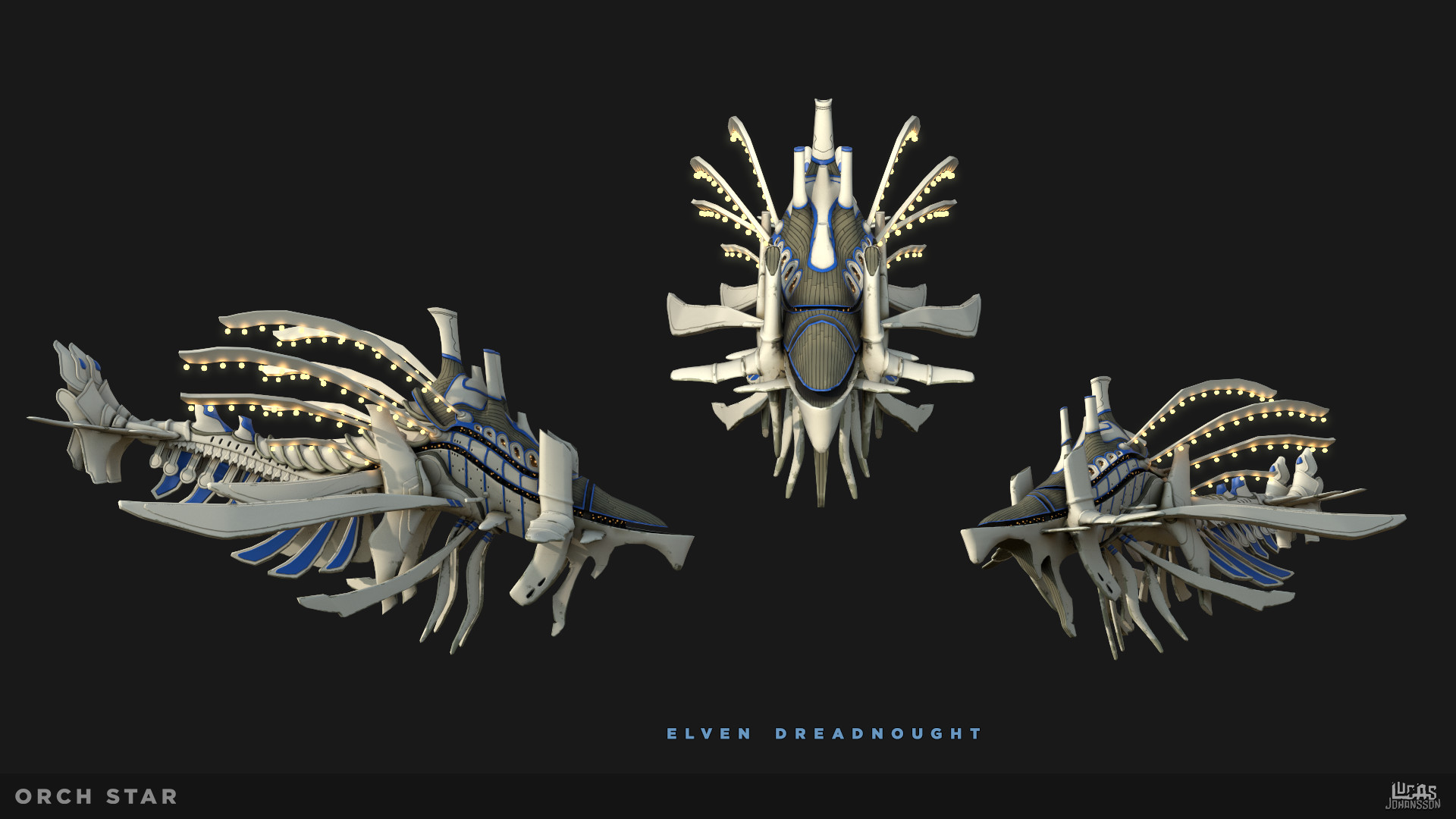 ArtStation - Elven Spaceships