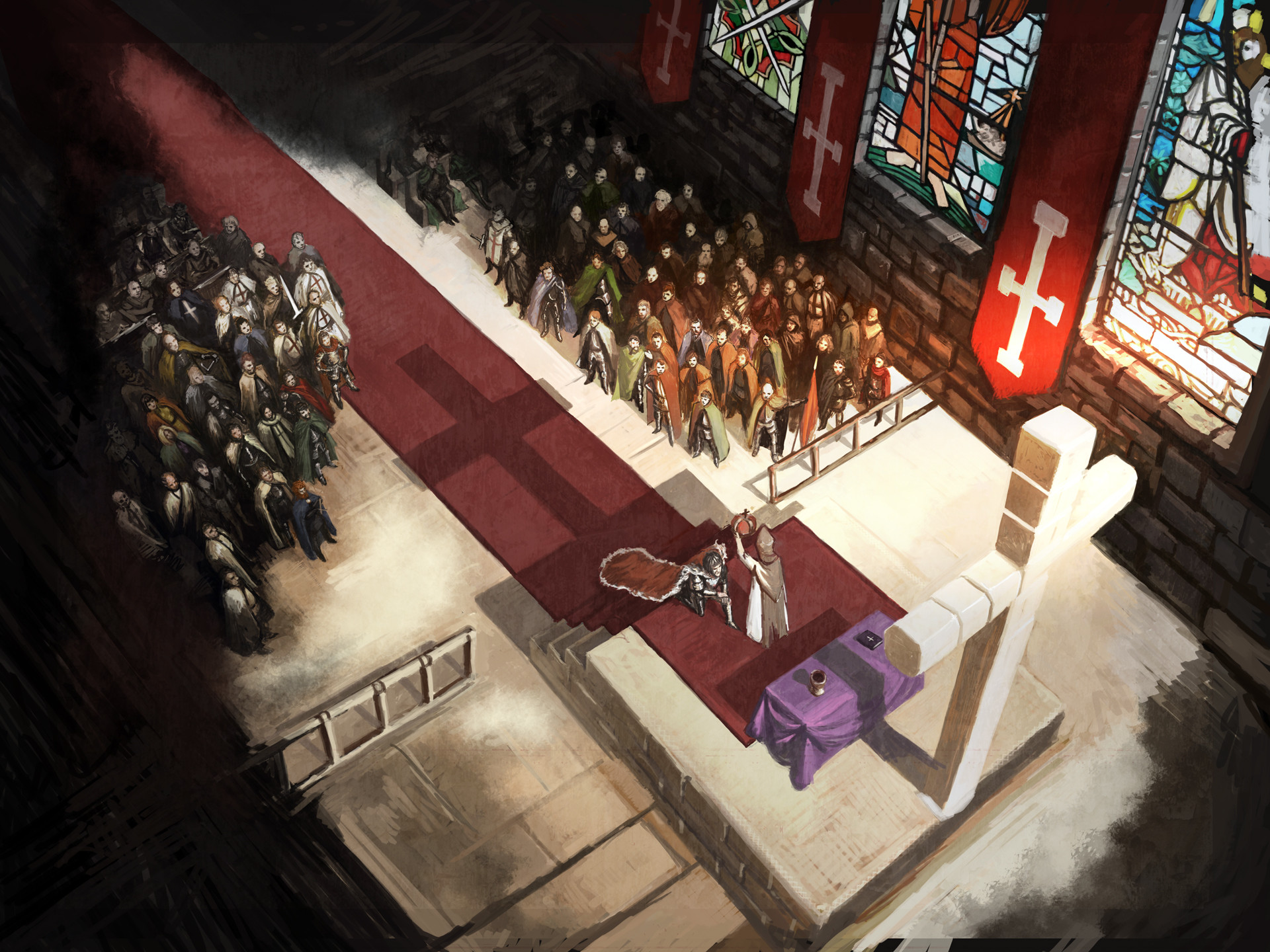Aleks Molchanov - Crusader Kings 2 Loading Screens