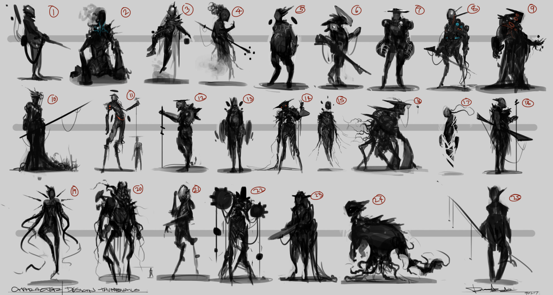ArtStation - character thumbnail designs