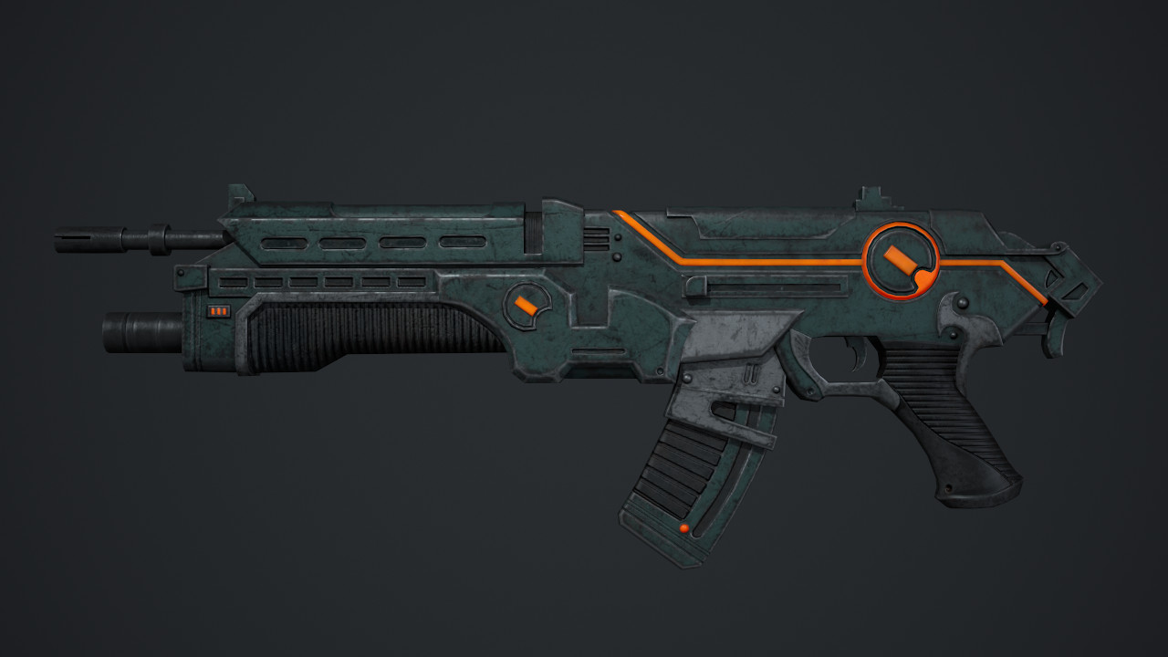 ArtStation - Submachine-gun