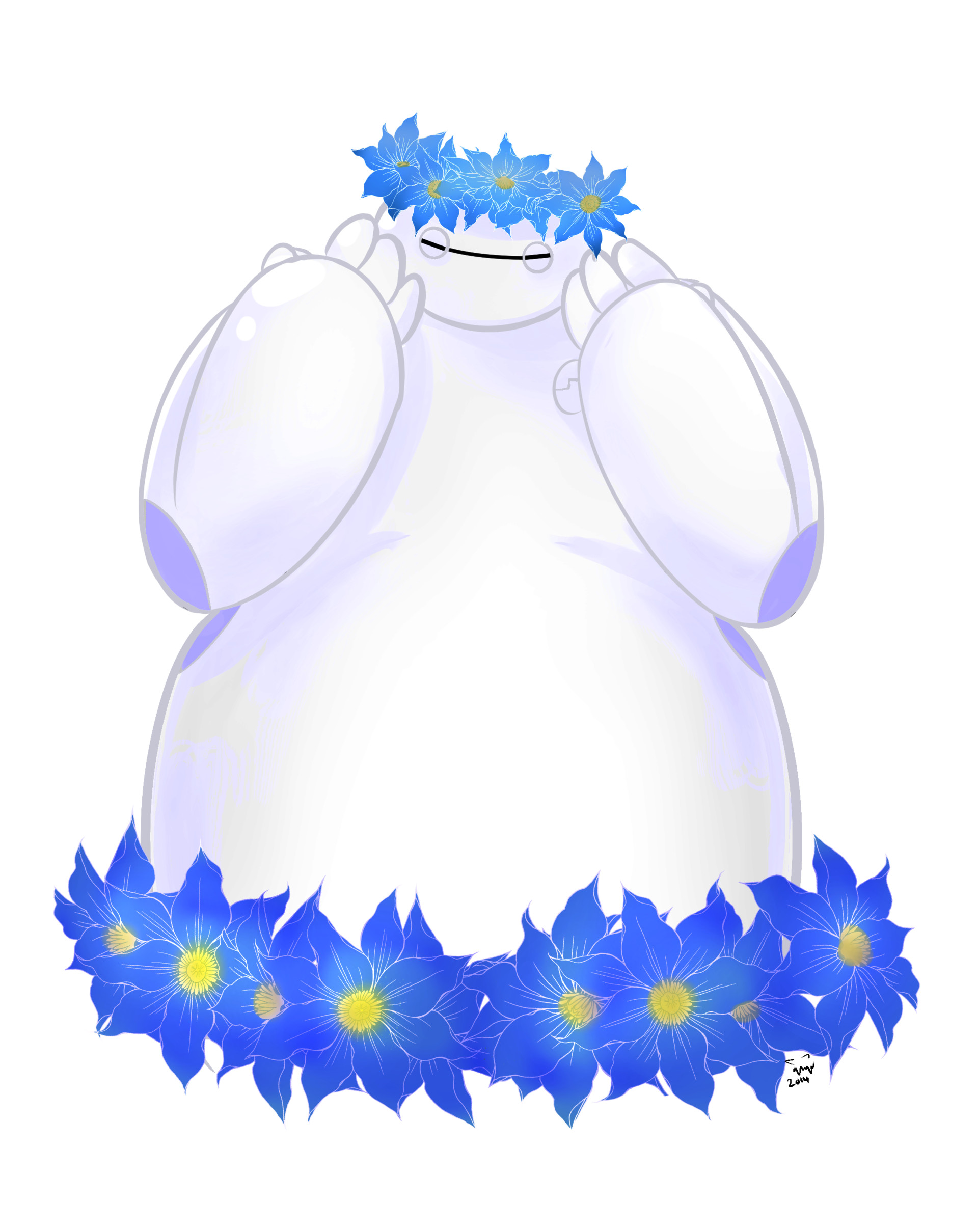 ArtStation - Baymax Flowers (2014)