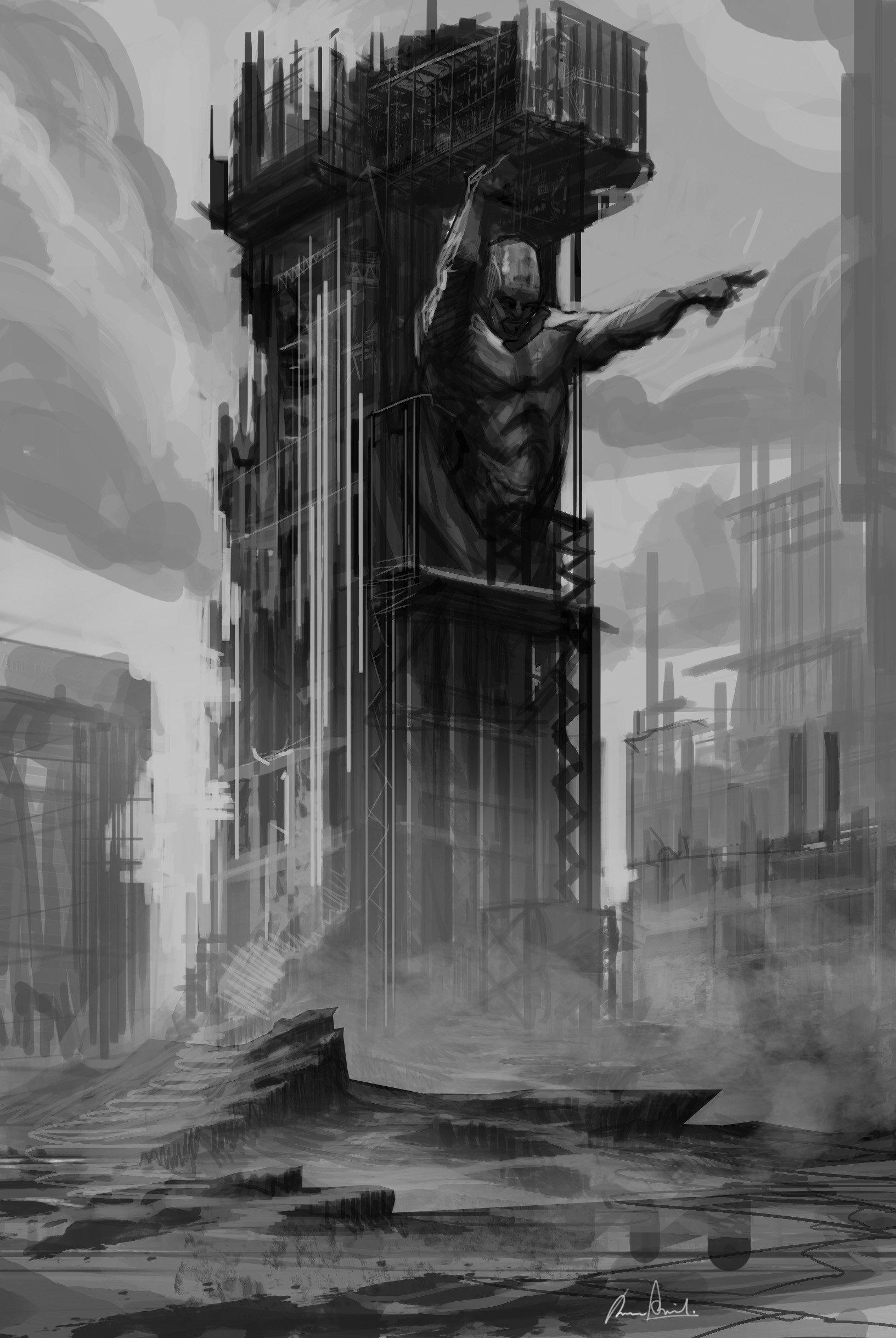 ArtStation - main building design