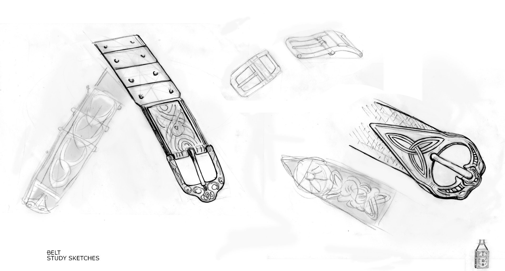 ArtStation - belts sketch