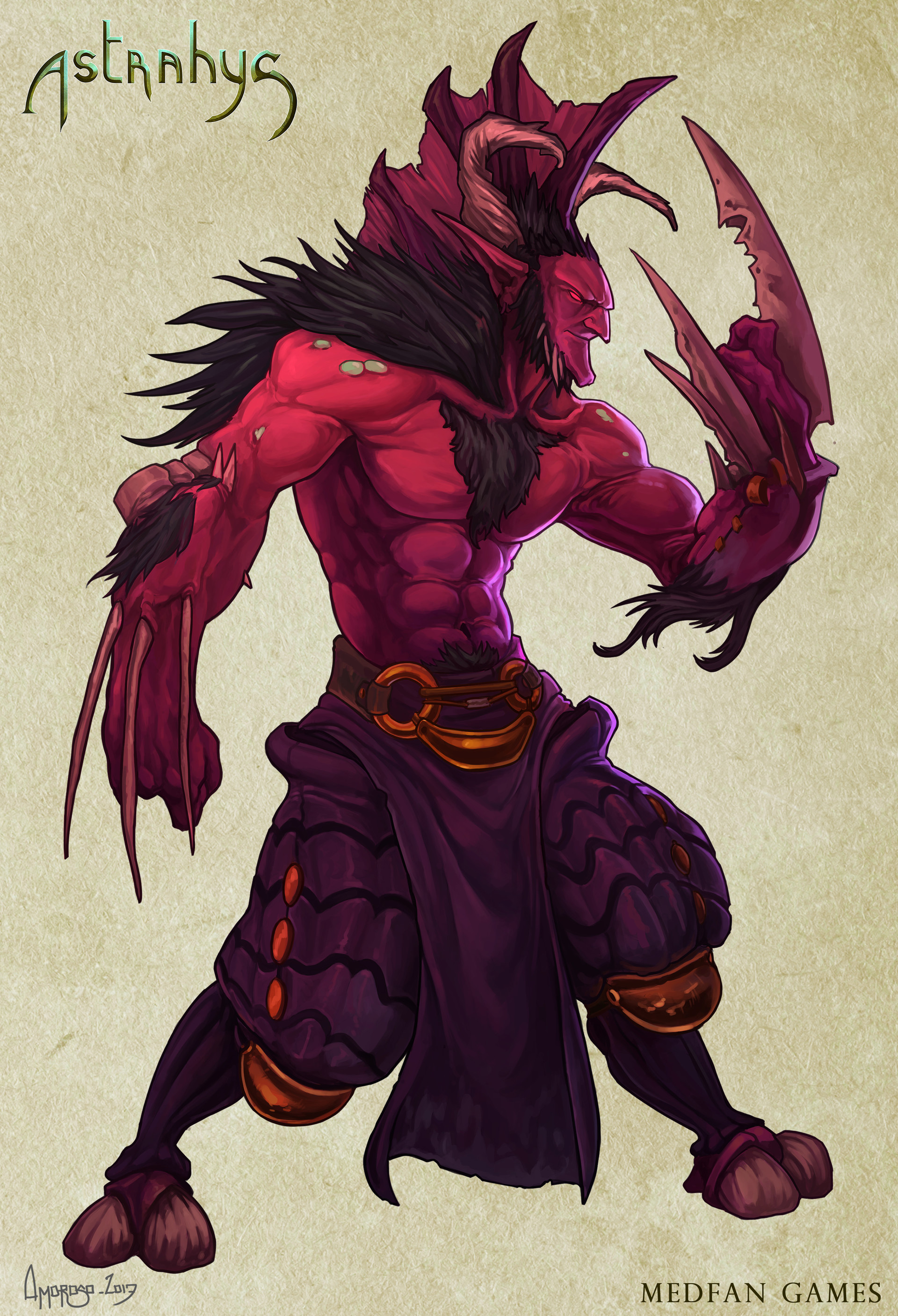 ArtStation - Demon chief, coloring version for ASTRAHYS