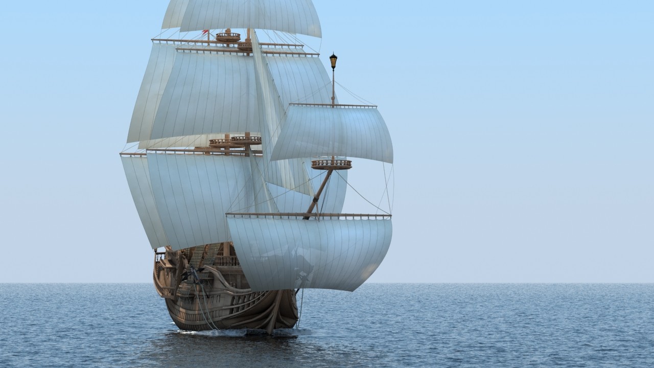 ArtStation - Military Sailboat