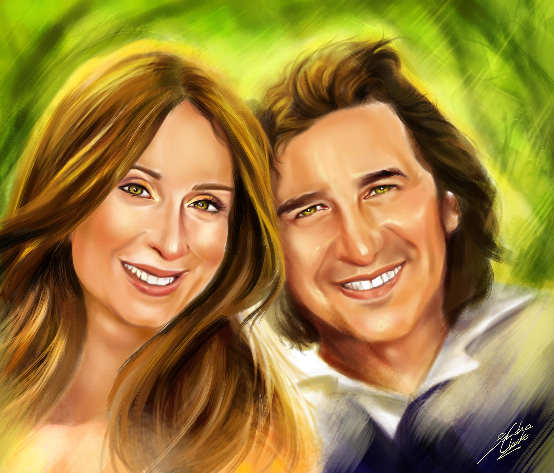 Sandra Clark - Lovely Couple Carine Rizkallah & Fadi Charbel