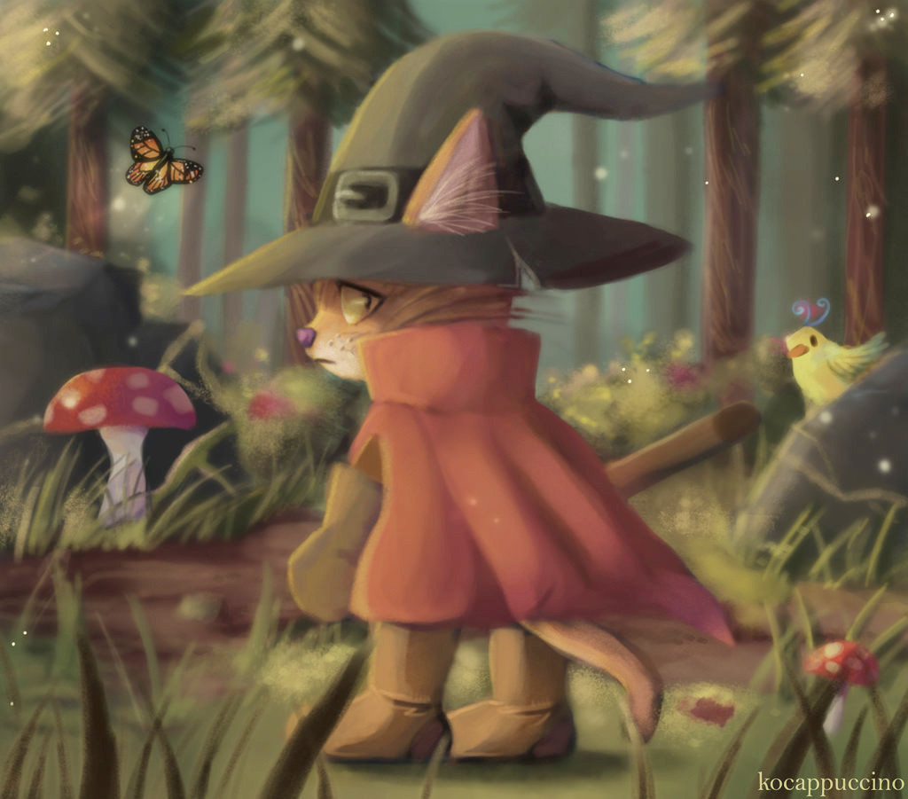 ArtStation - Brave cat