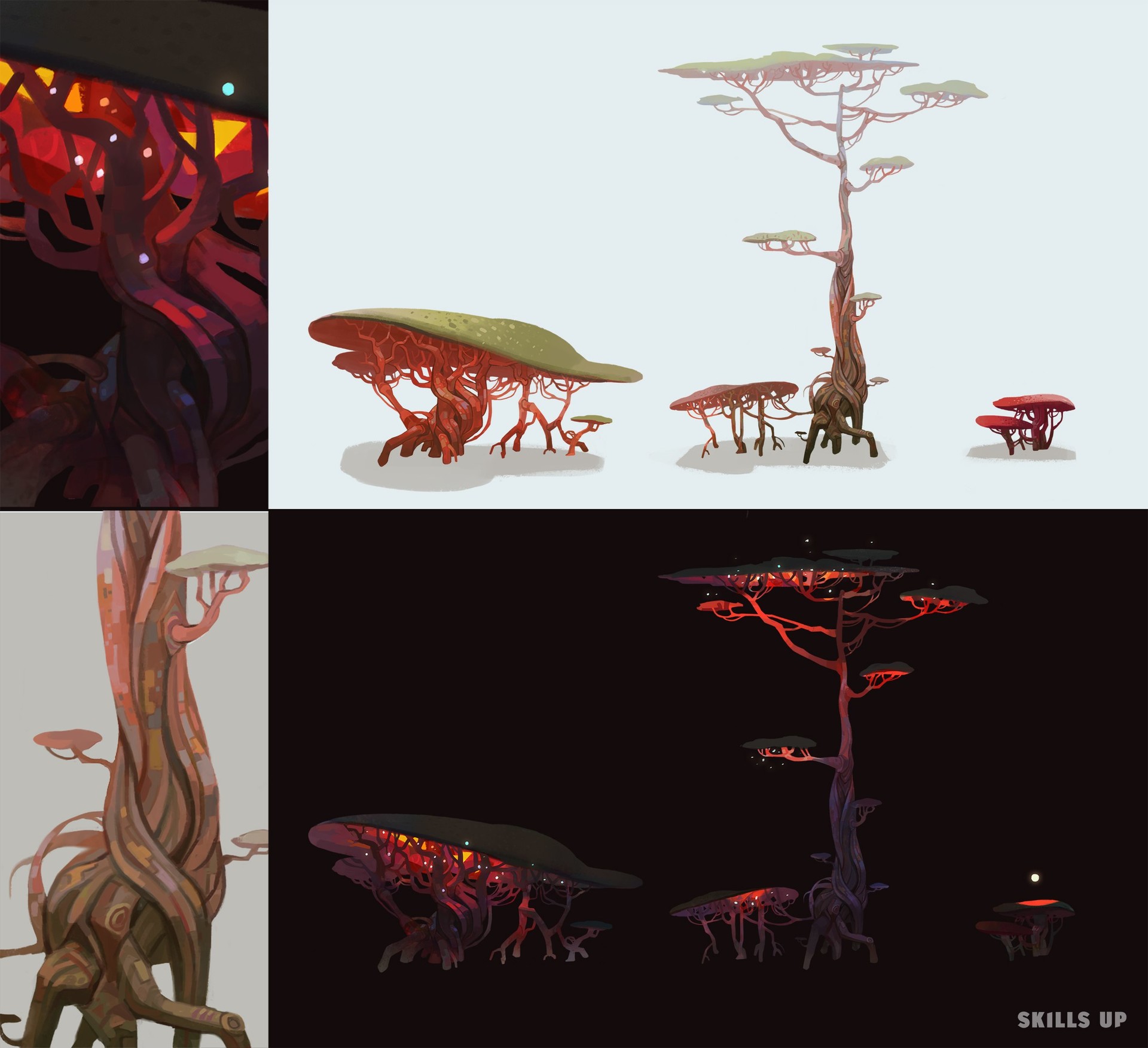 ArtStation - Trees concept.