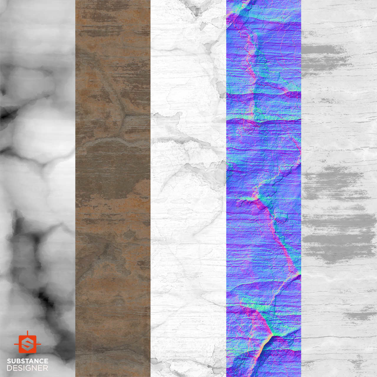 Hanui Lee - DesertCliff Study | Substance designer