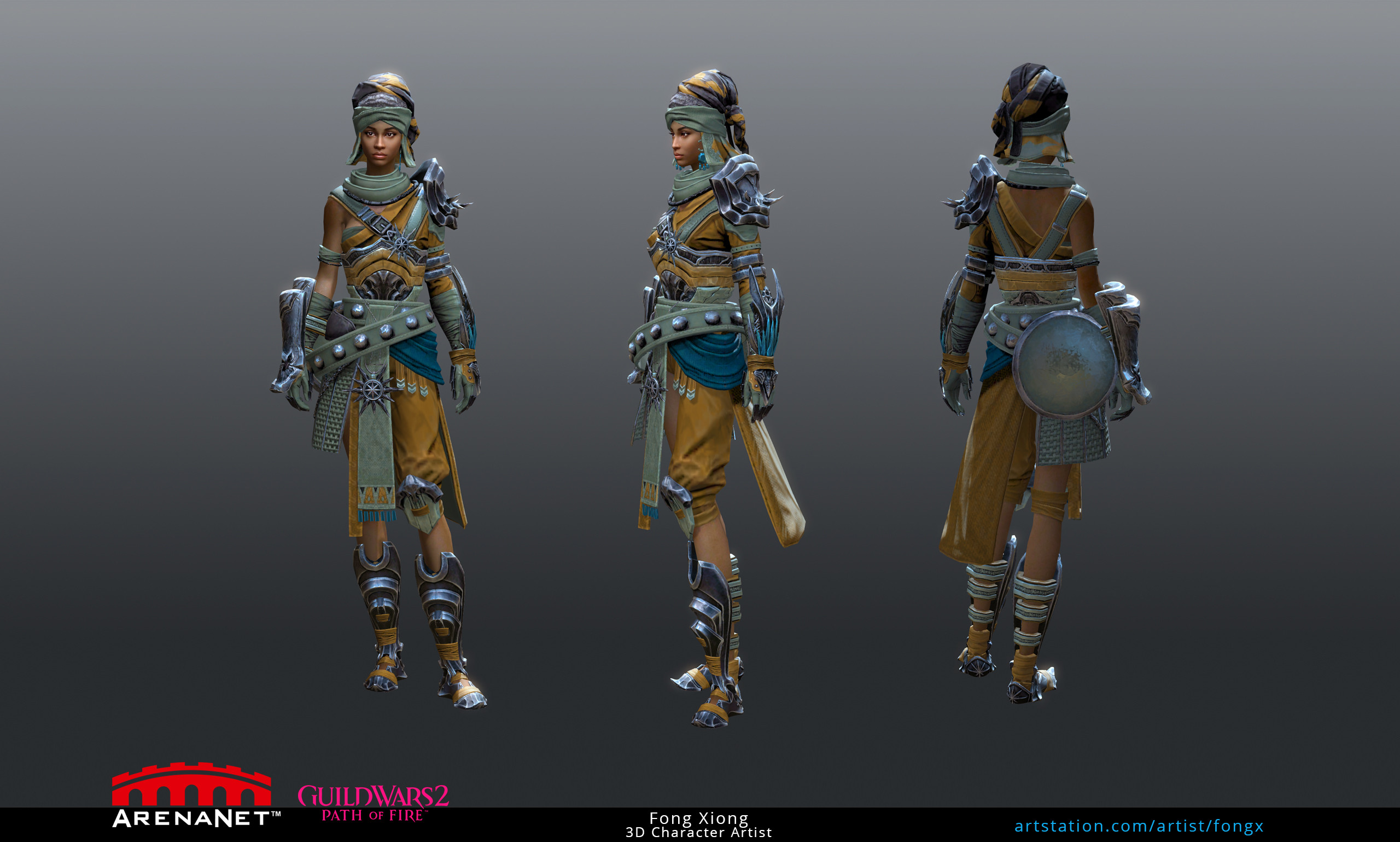 Fong Xiong - Guild Wars 2: Path of Fire, Elonian Female armor (heavy)