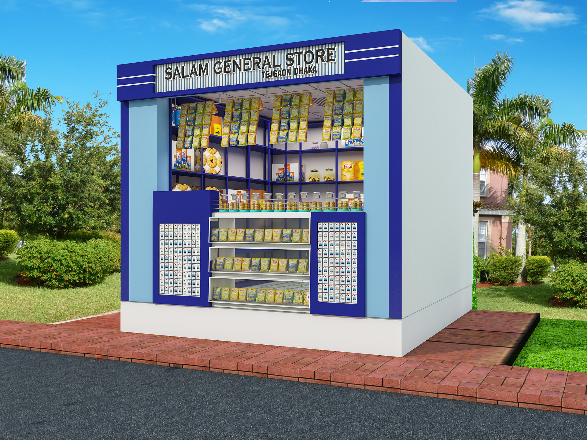 ArtStation - Akij general Store Design