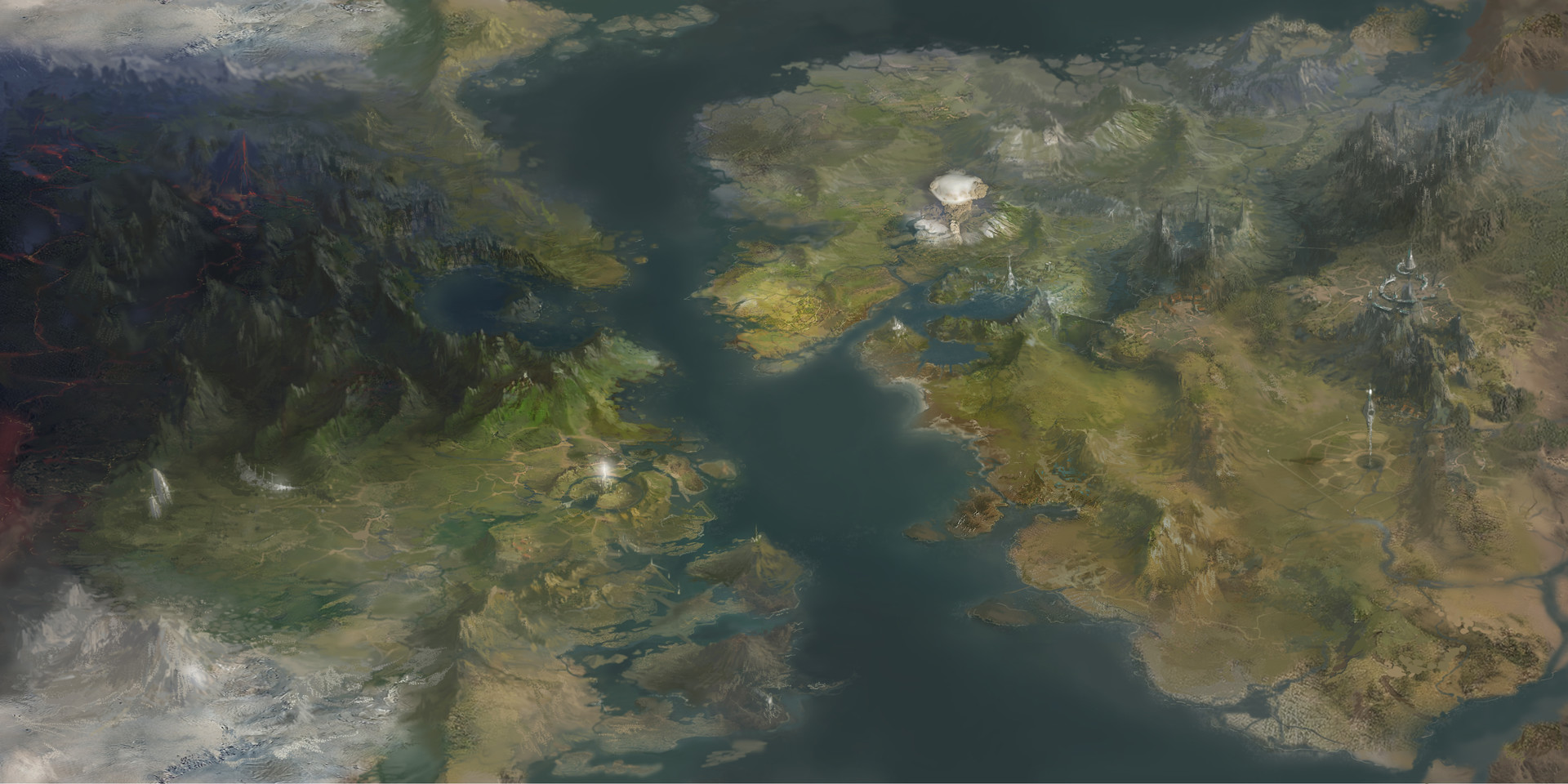 ArtStation - game world map