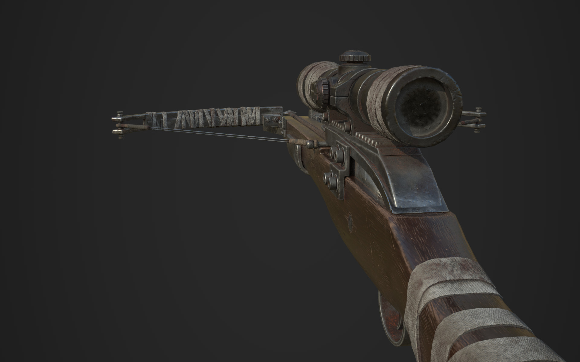 Ilya Kalmikov - Post apocalypse Crossbow (PBR asset)