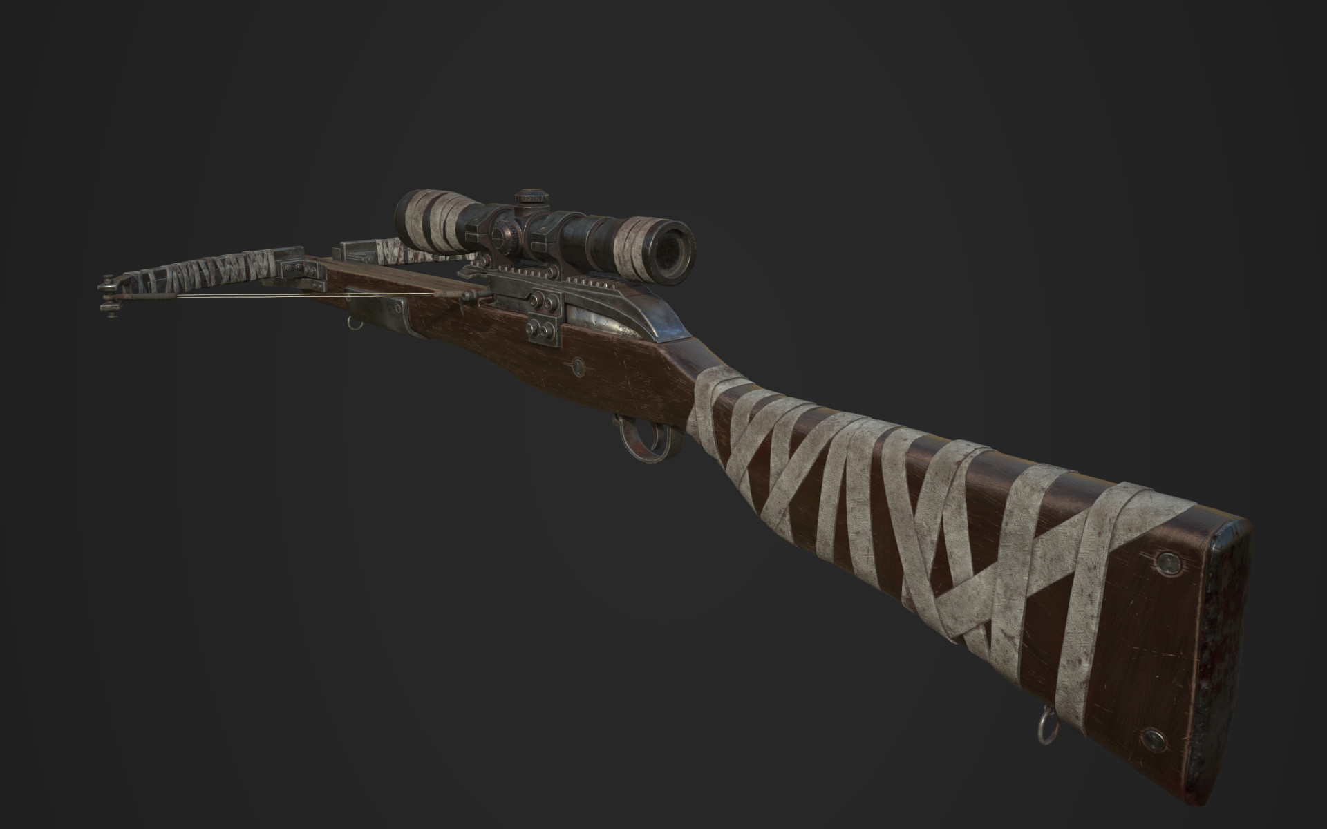 Ilya Kalmikov - Post apocalypse Crossbow (PBR asset)