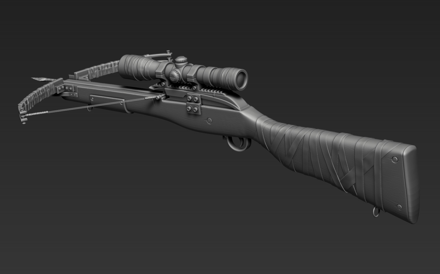 Ilya Kalmikov - Post apocalypse Crossbow (PBR asset)
