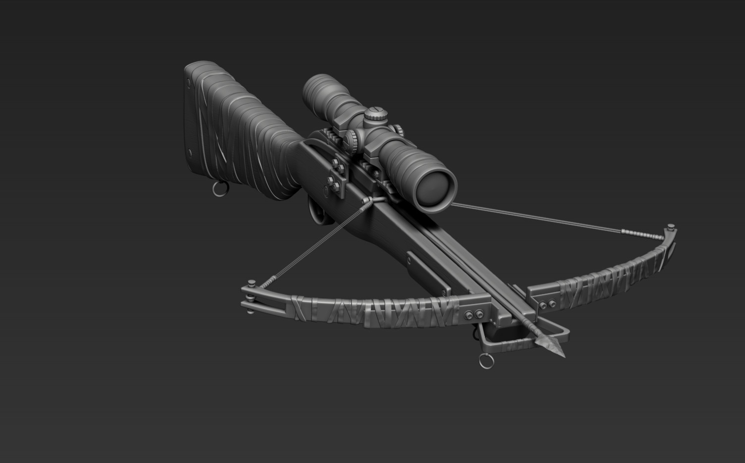 Ilya Kalmikov - Post apocalypse Crossbow (PBR asset)