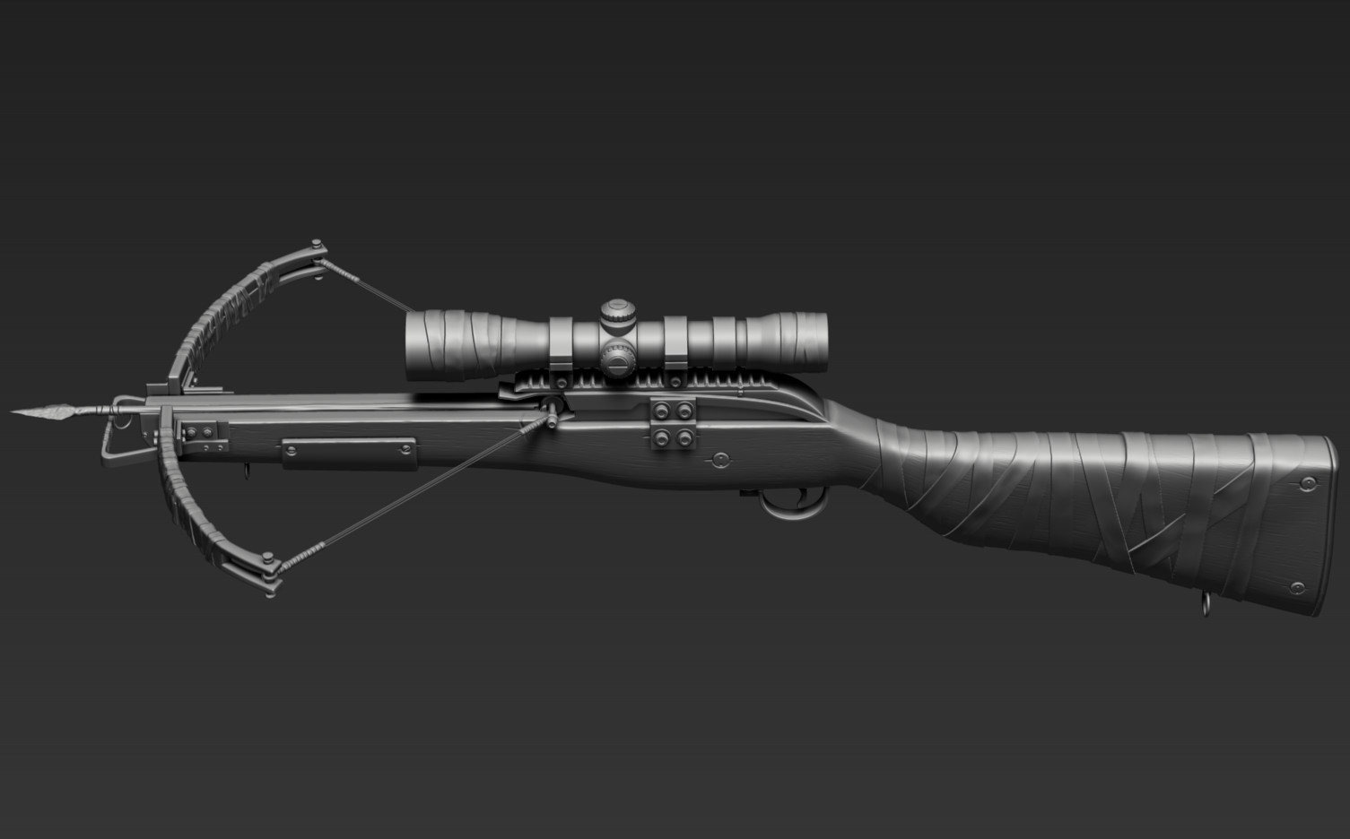 Ilya Kalmikov - Post apocalypse Crossbow (PBR asset)