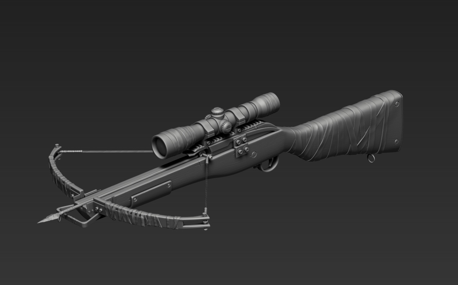Ilya Kalmikov - Post apocalypse Crossbow (PBR asset)