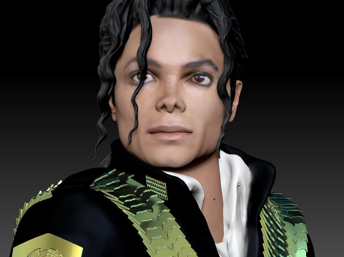 Ian Malcolm - Michael Jackson 3d model for 3d print. MJ. The King of Pop