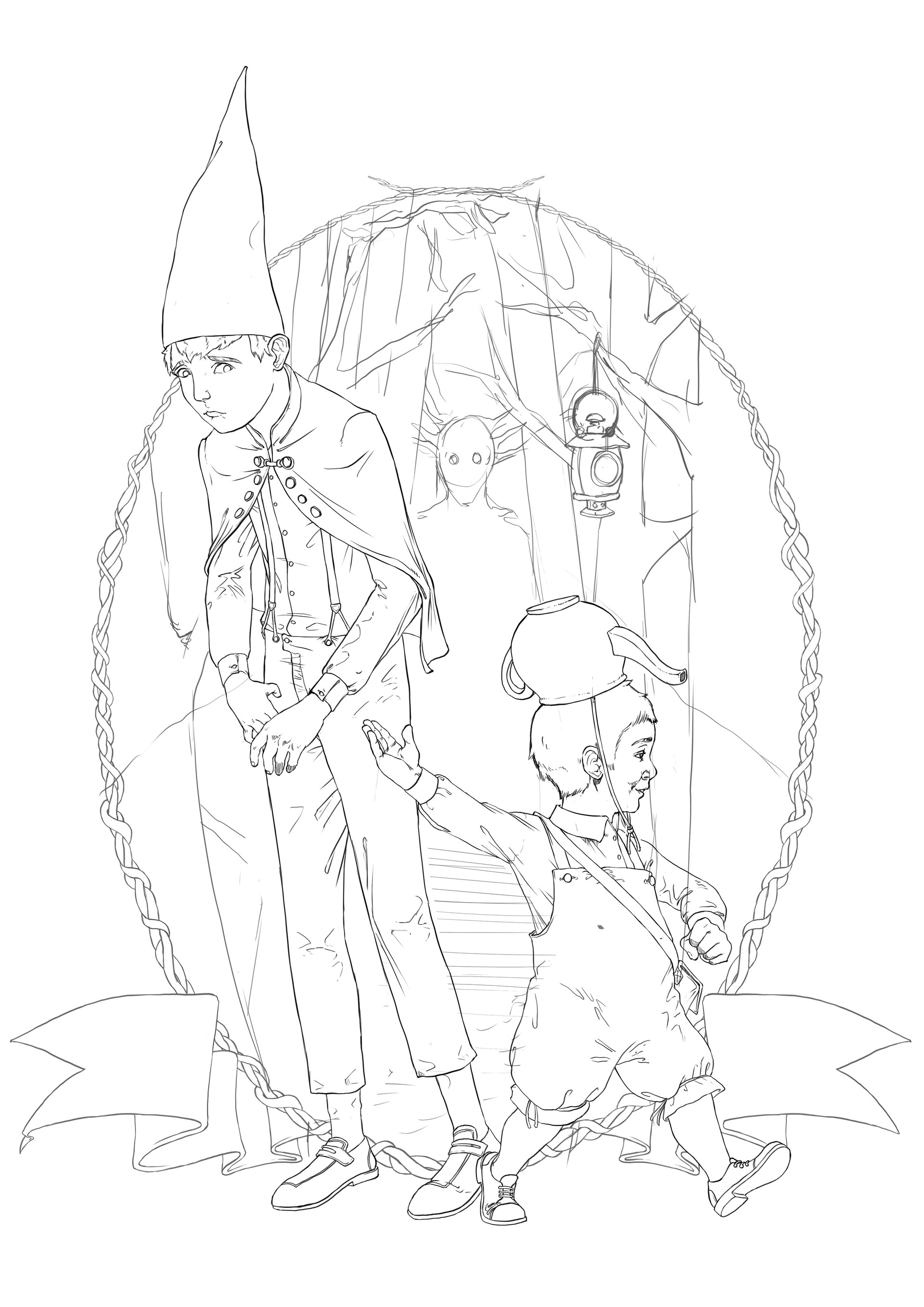 over the garden wall coloring pages printable