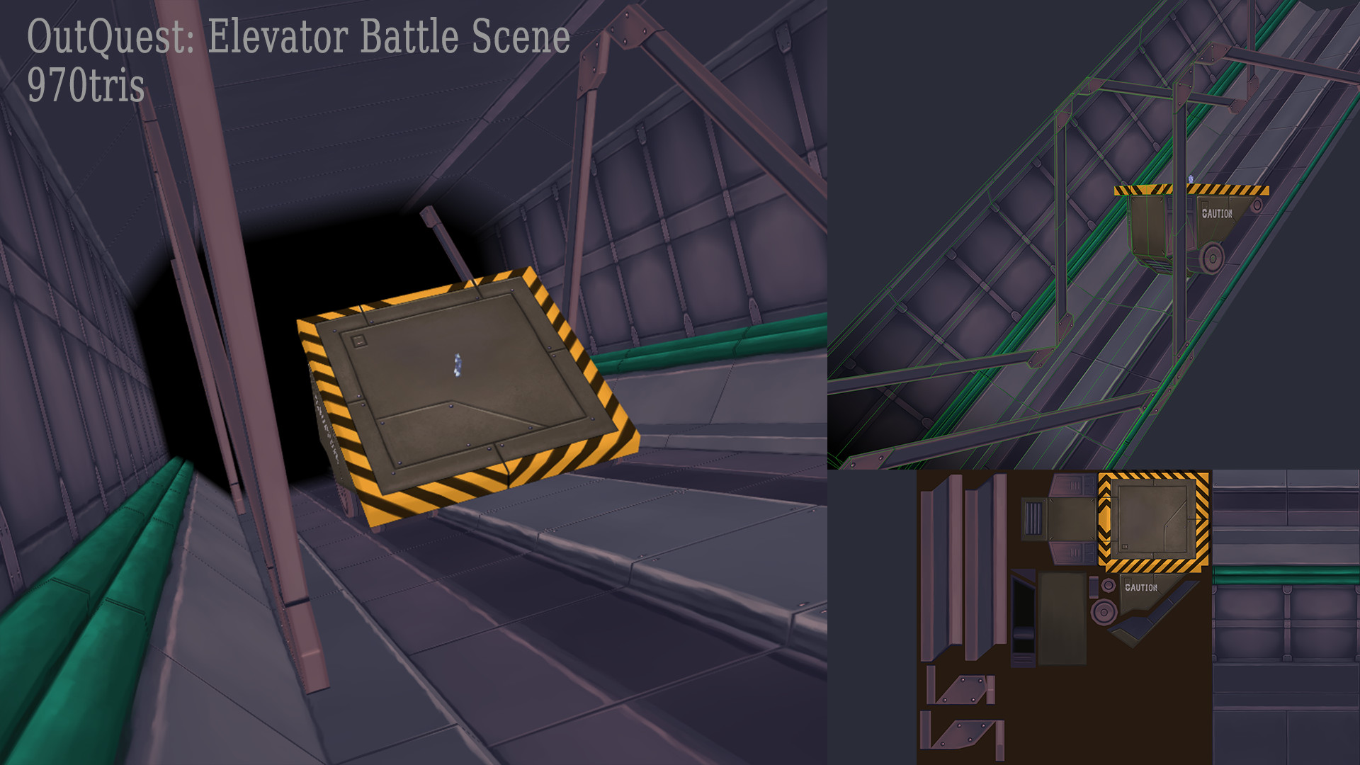 ArtStation - OutQuest: Elevator Battle Setting