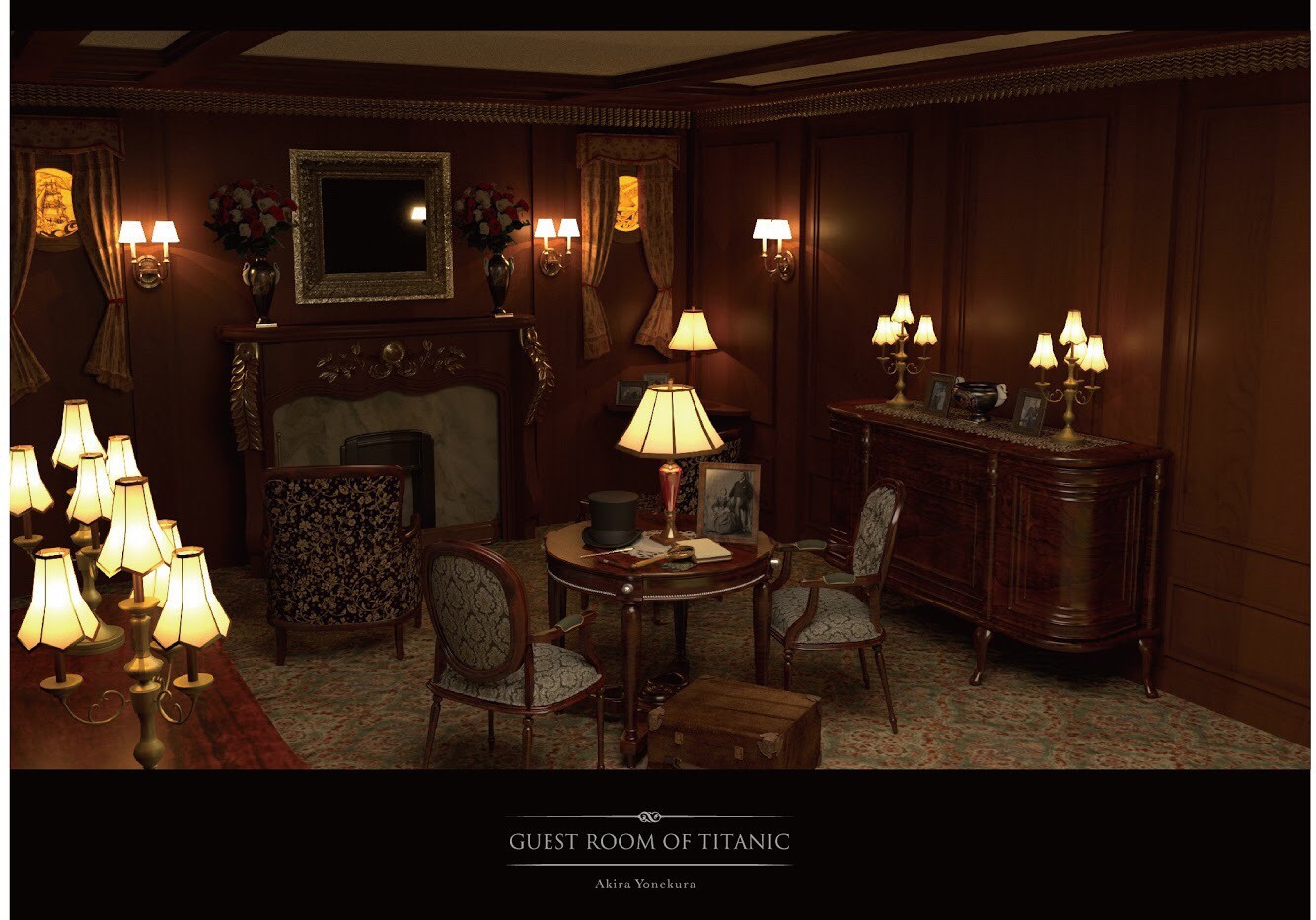 ArtStation - Guest room of titanic