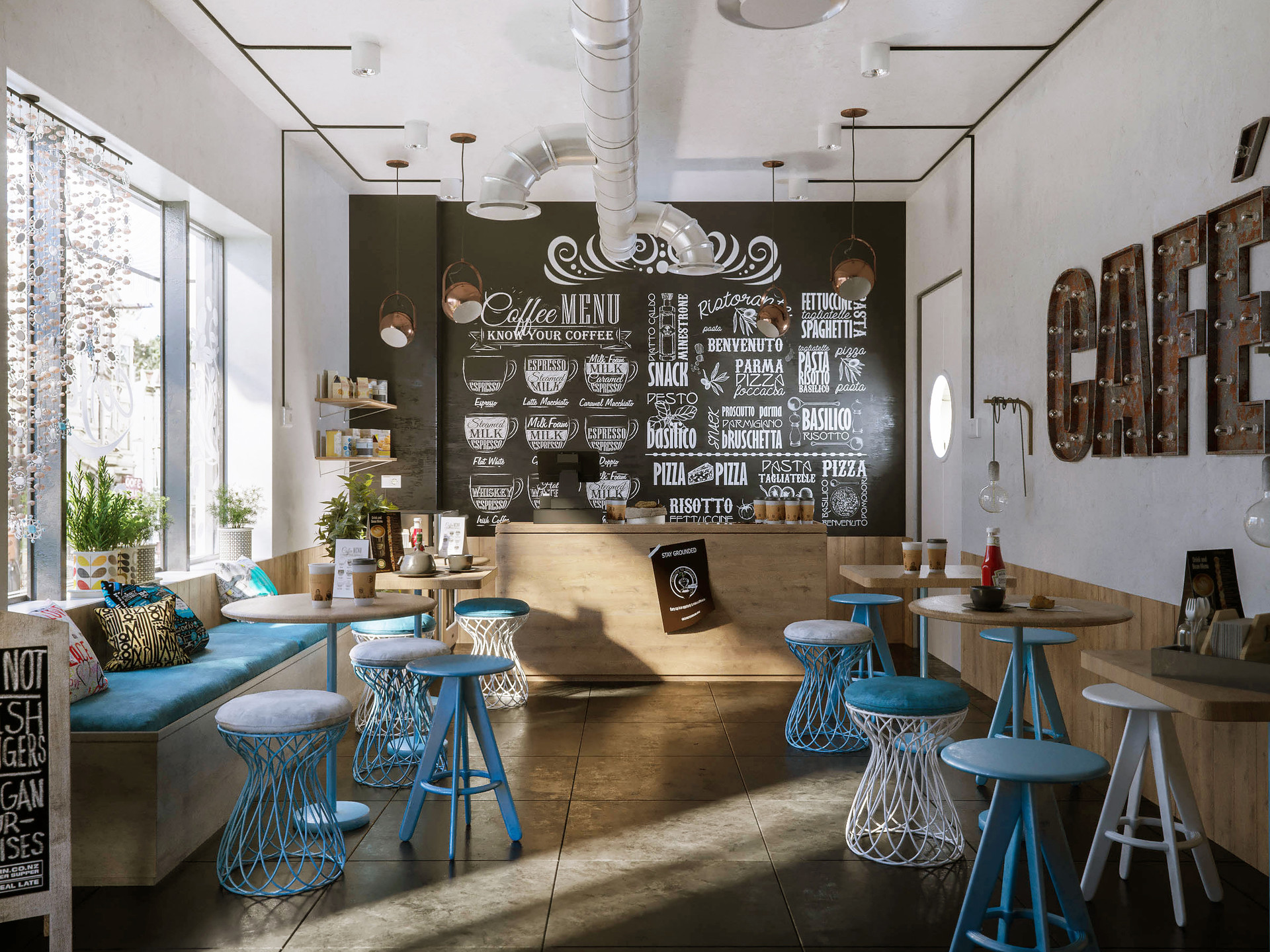 ArtStation - The café