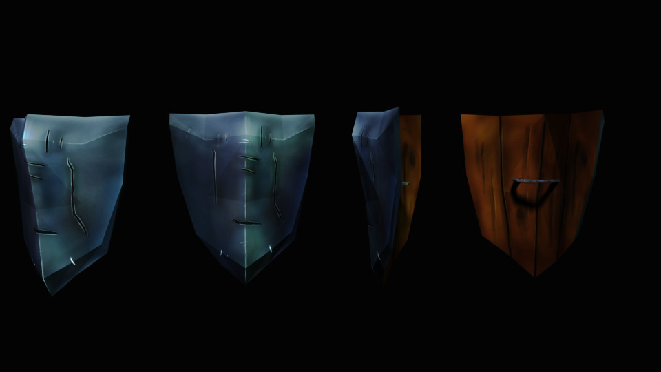 ArtStation - Hand painted shield