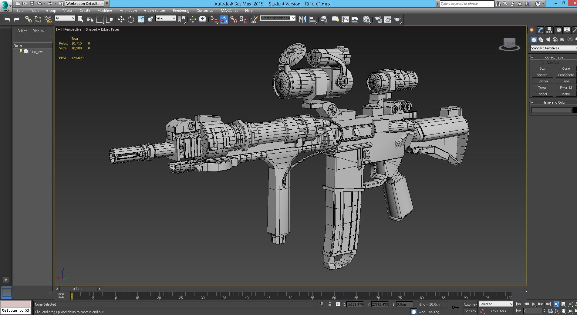 Clarence Ong - Rusted Assault Rifle - UE4 &Substance
