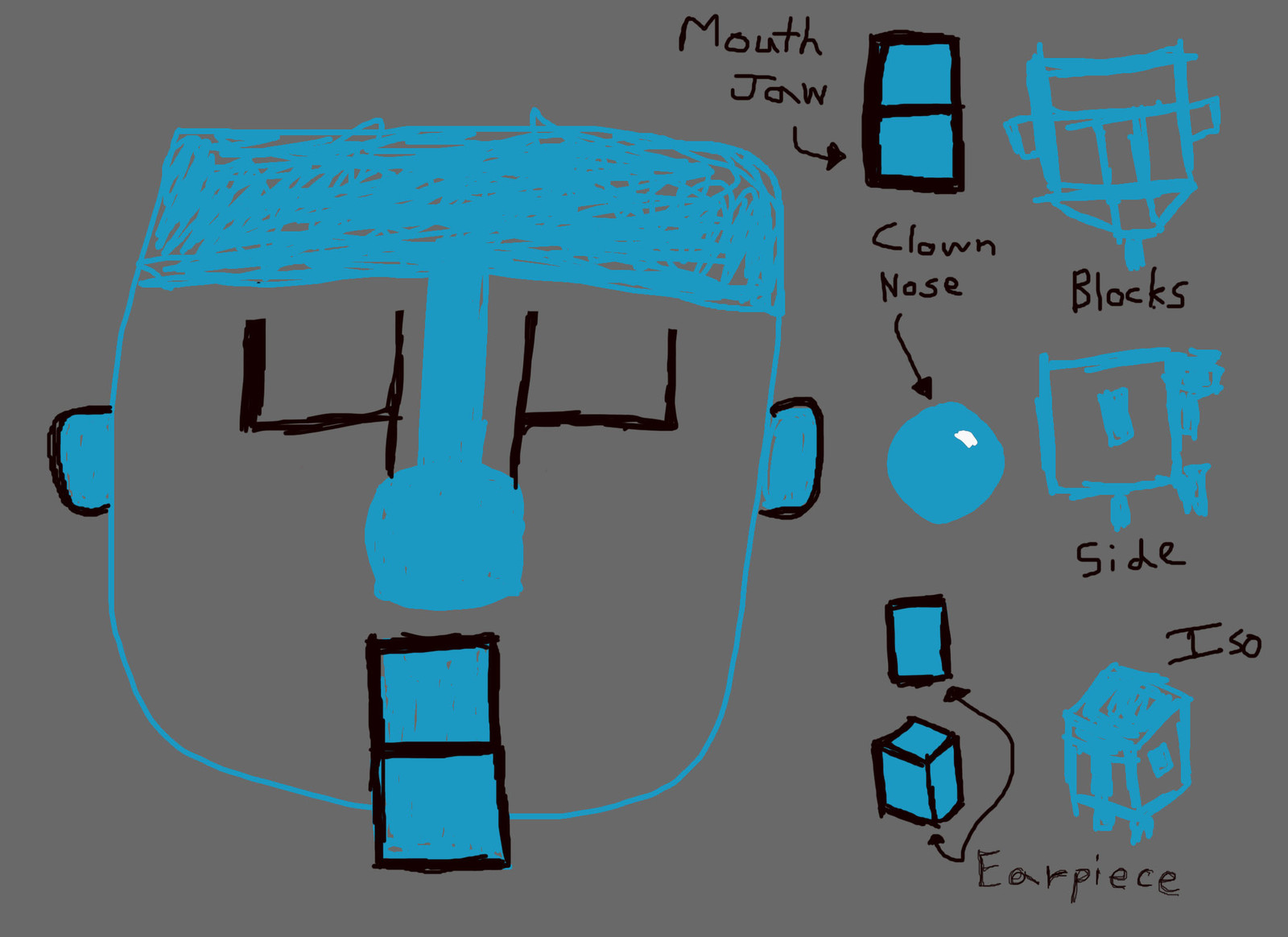 Jessica Nagamatsu - Blue Bomber Robot Remake