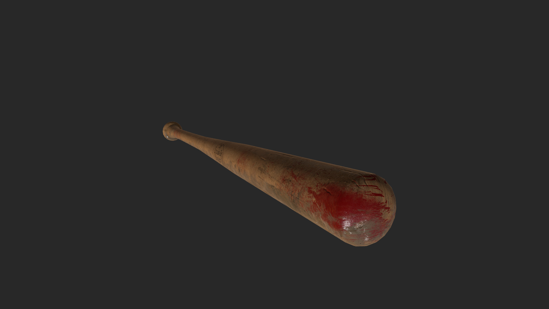 ArtStation - Muddy Baseball Bat Weapon 3D Game Asset