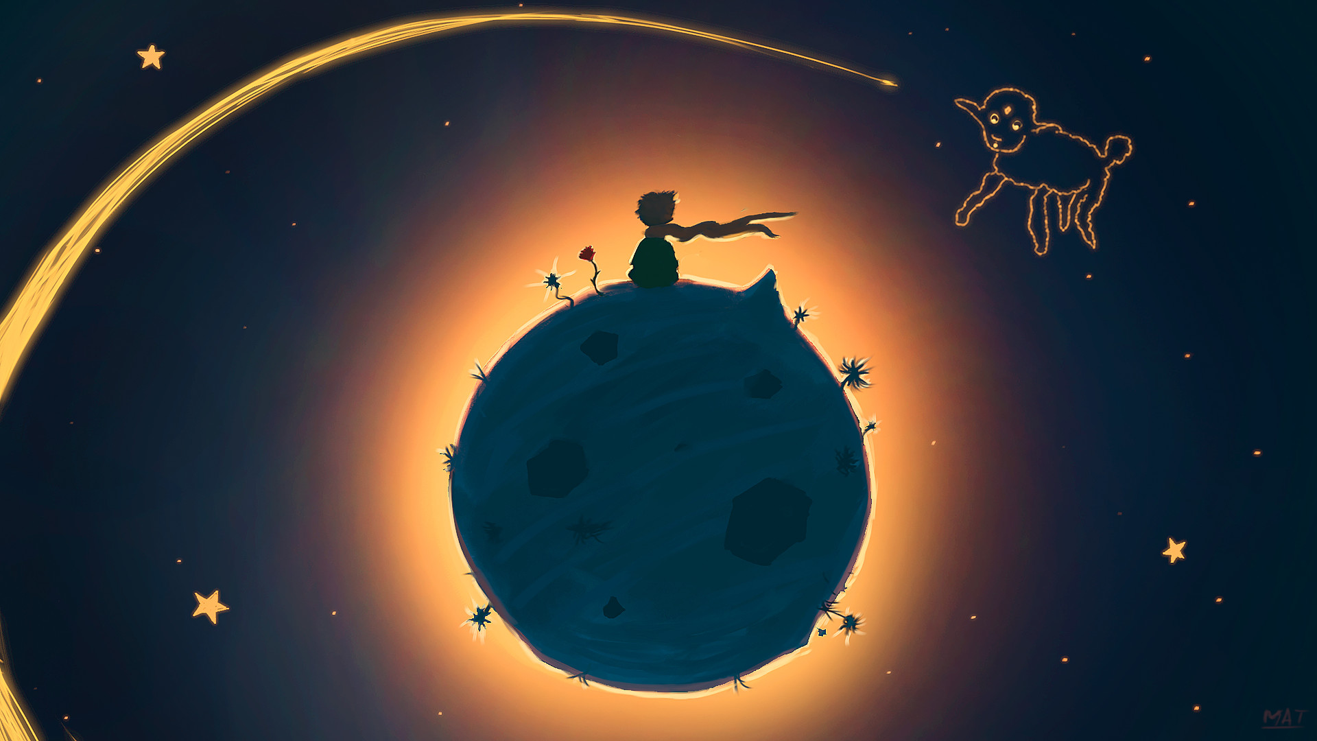 ArtStation - Small Planet - Please draw me a sheep