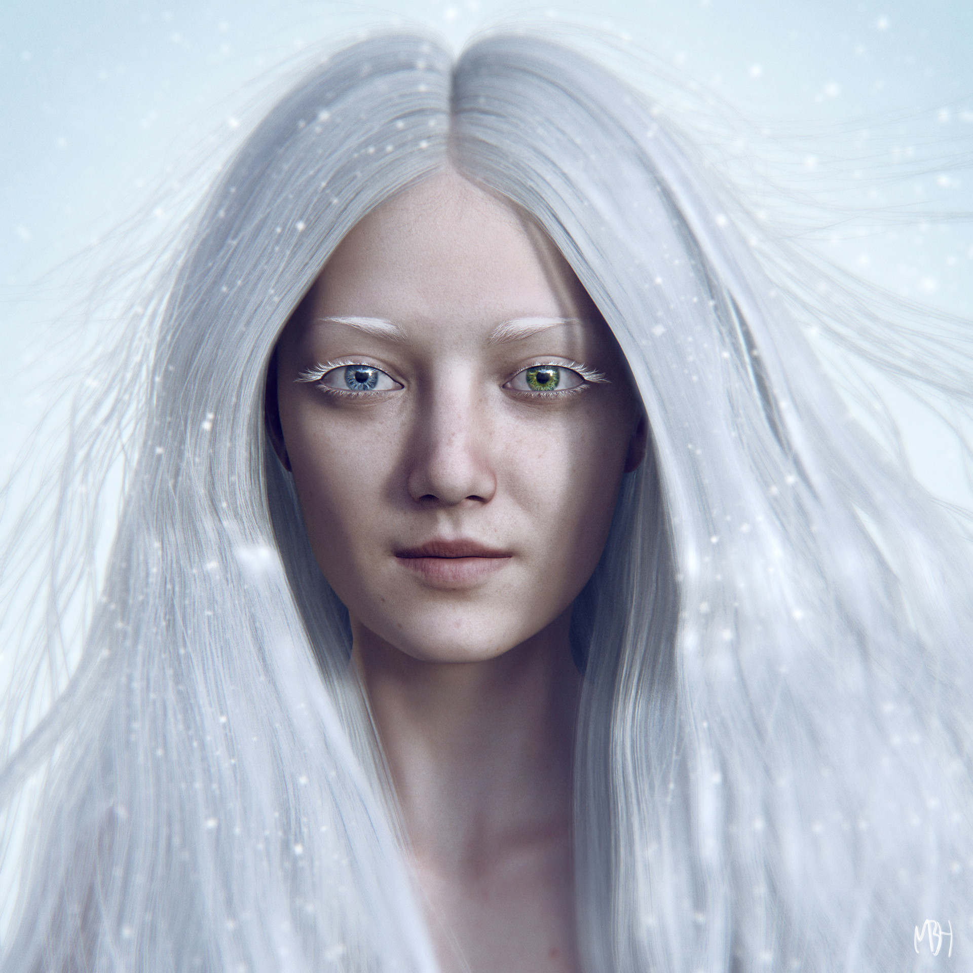 ArtStation - Albino Heterochromia
