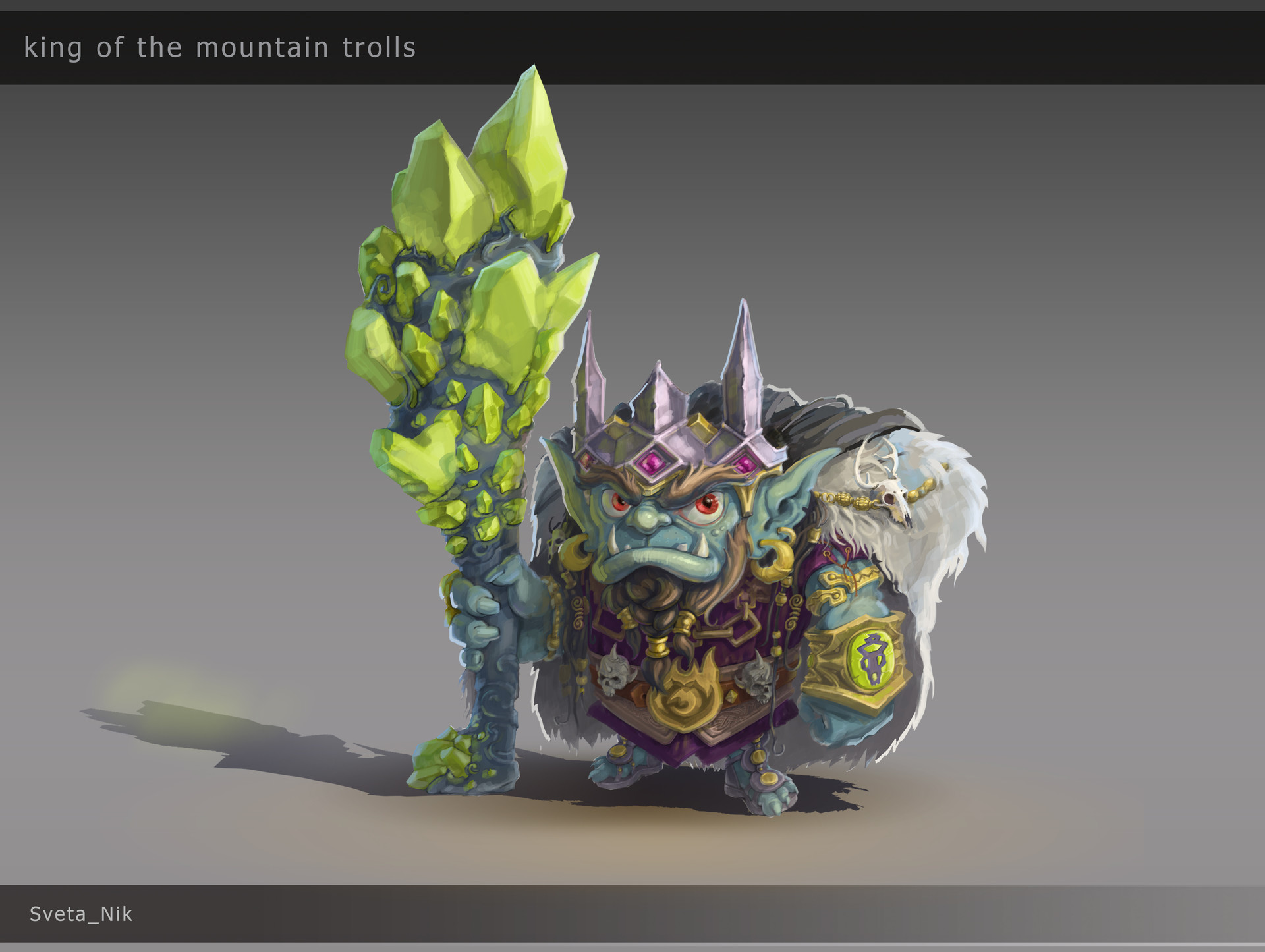 ArtStation - King of the mountain trolls