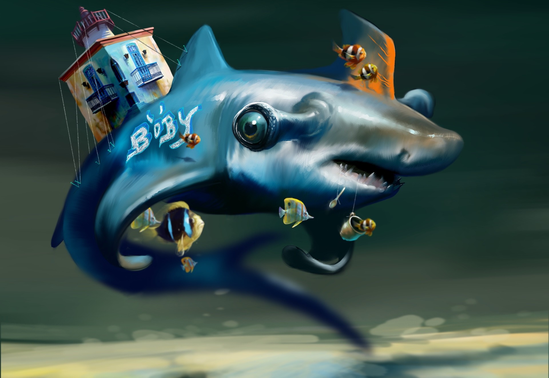 ArtStation - Shark blu Boby