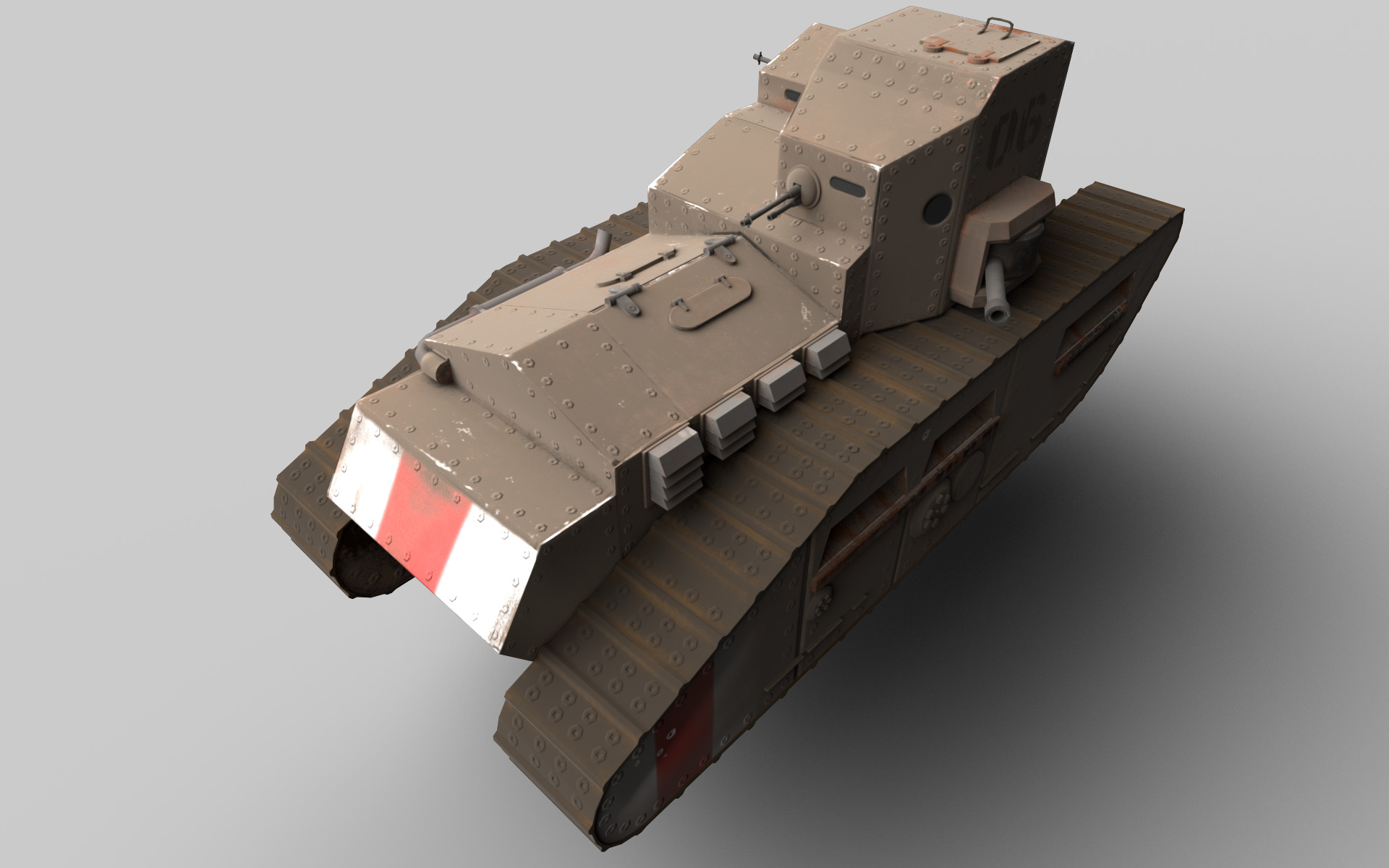 ArtStation - Fictive WWI Tank