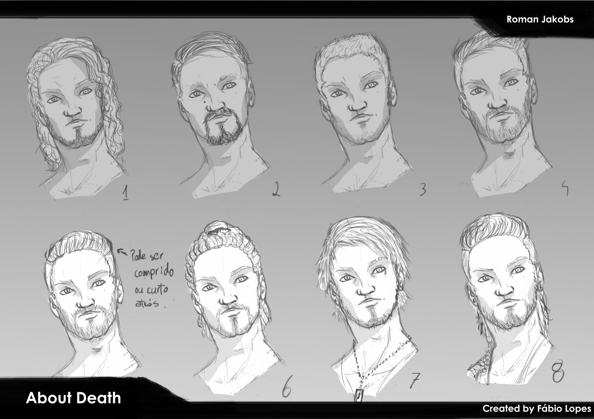 ArtStation - College Project " About Death " - Roman Jakobs Character ...