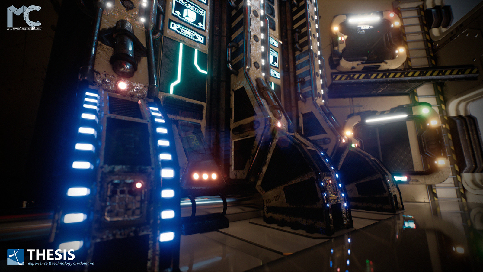 Massimo Caggese - Asset Texturing: Sci-fi Lab