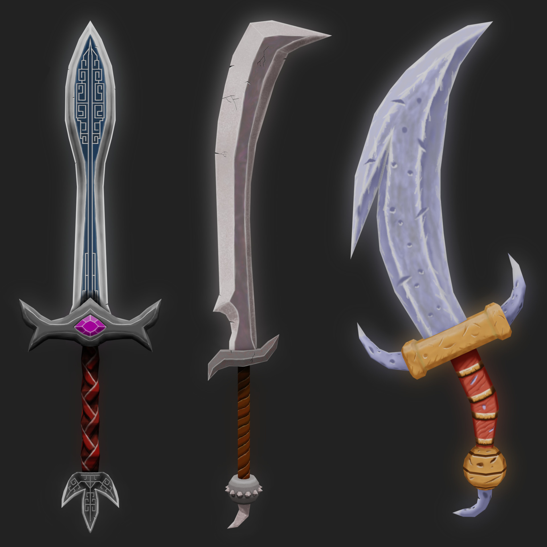 Matuesz Niewiem - Handpainted Sword Set 001