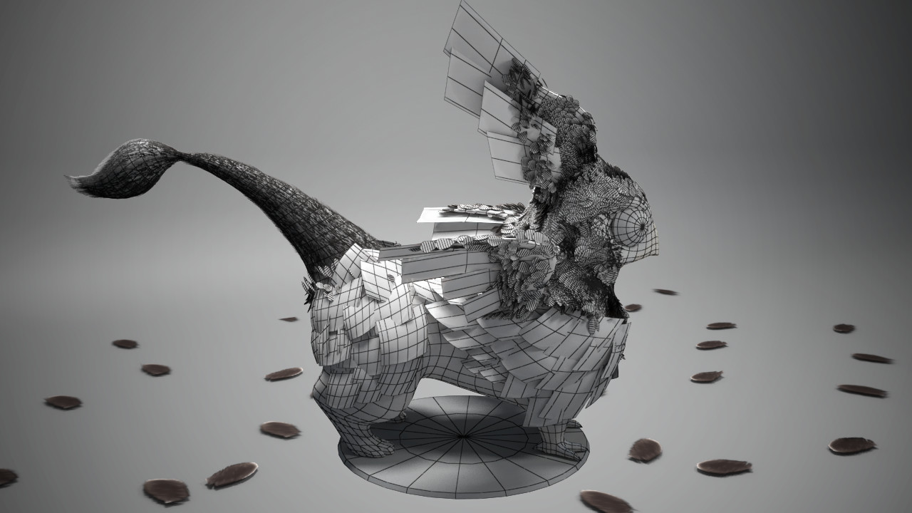 Glenn Filbert Lianto - Griffin Hatchling - 3D Model