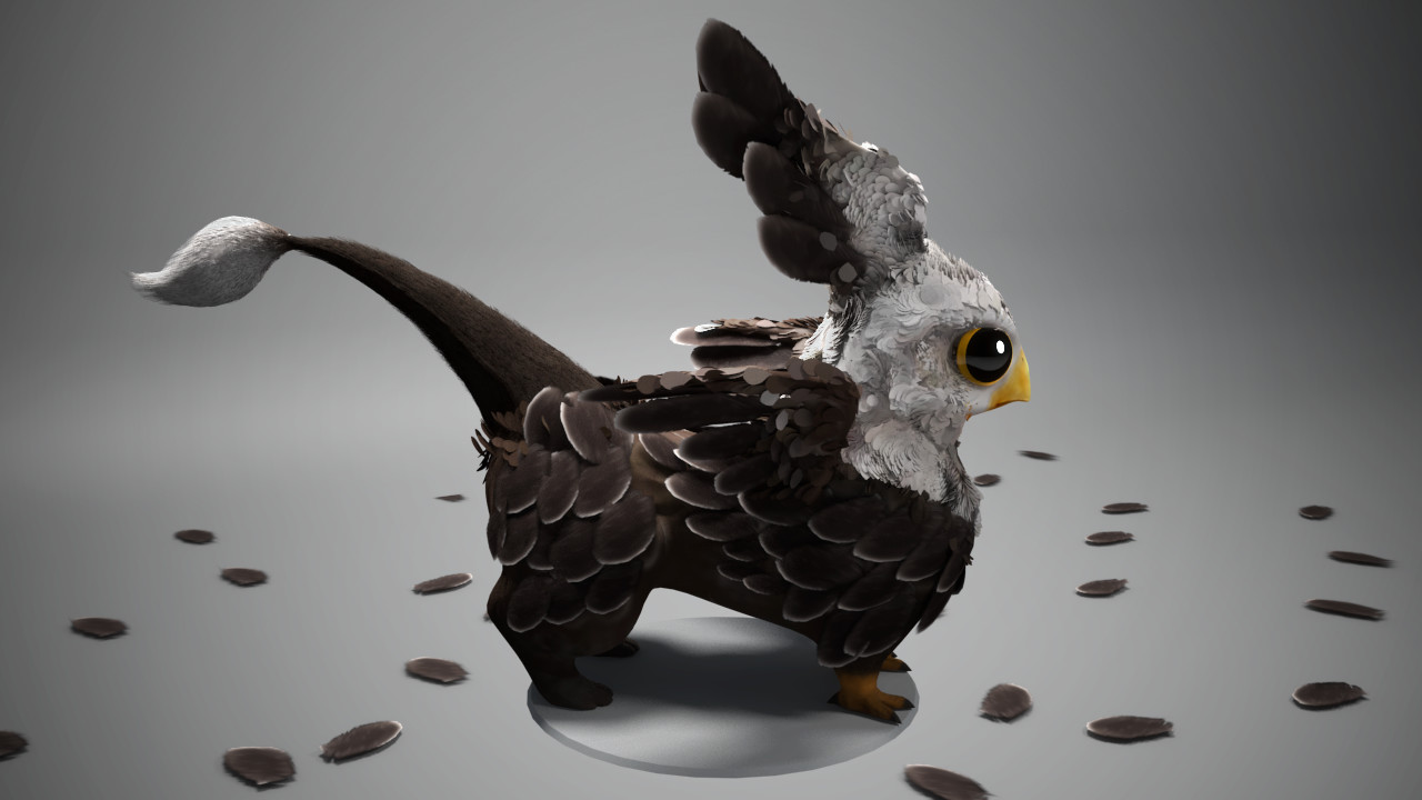 Glenn Filbert Lianto - Griffin Hatchling - 3D Model