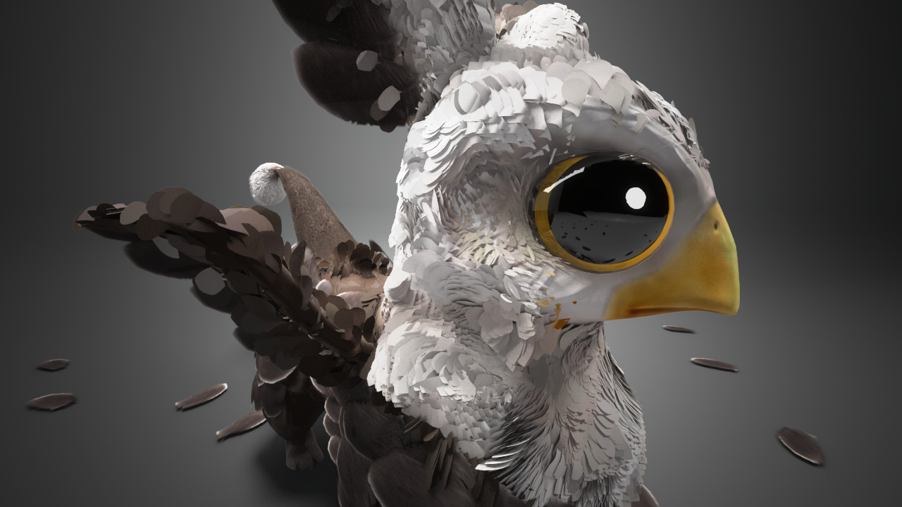 Glenn Filbert Lianto - Griffin Hatchling - 3D Model