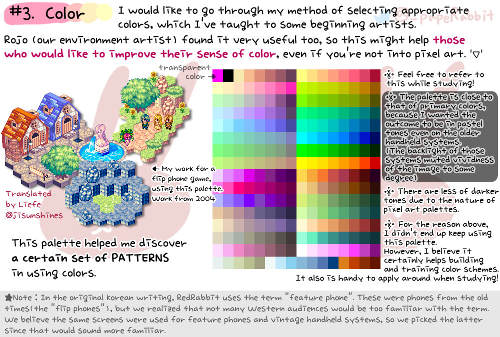 ArtStation - Redrabbit's Pixel Tutorial #3 Color