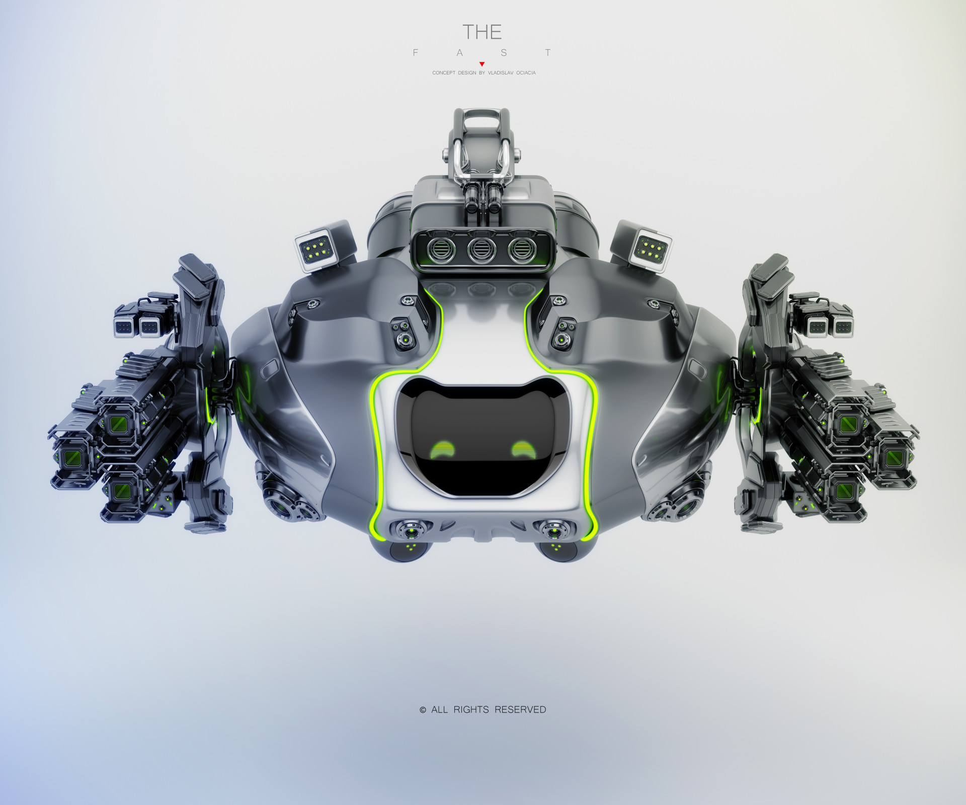 ArtStation - The FAST battle drone II