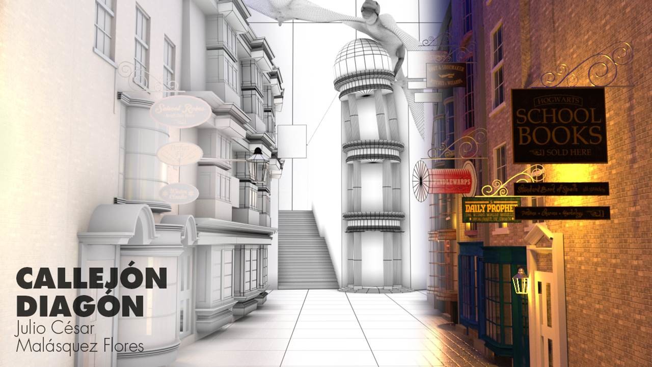 ArtStation - Diagon Alley - Harry potter