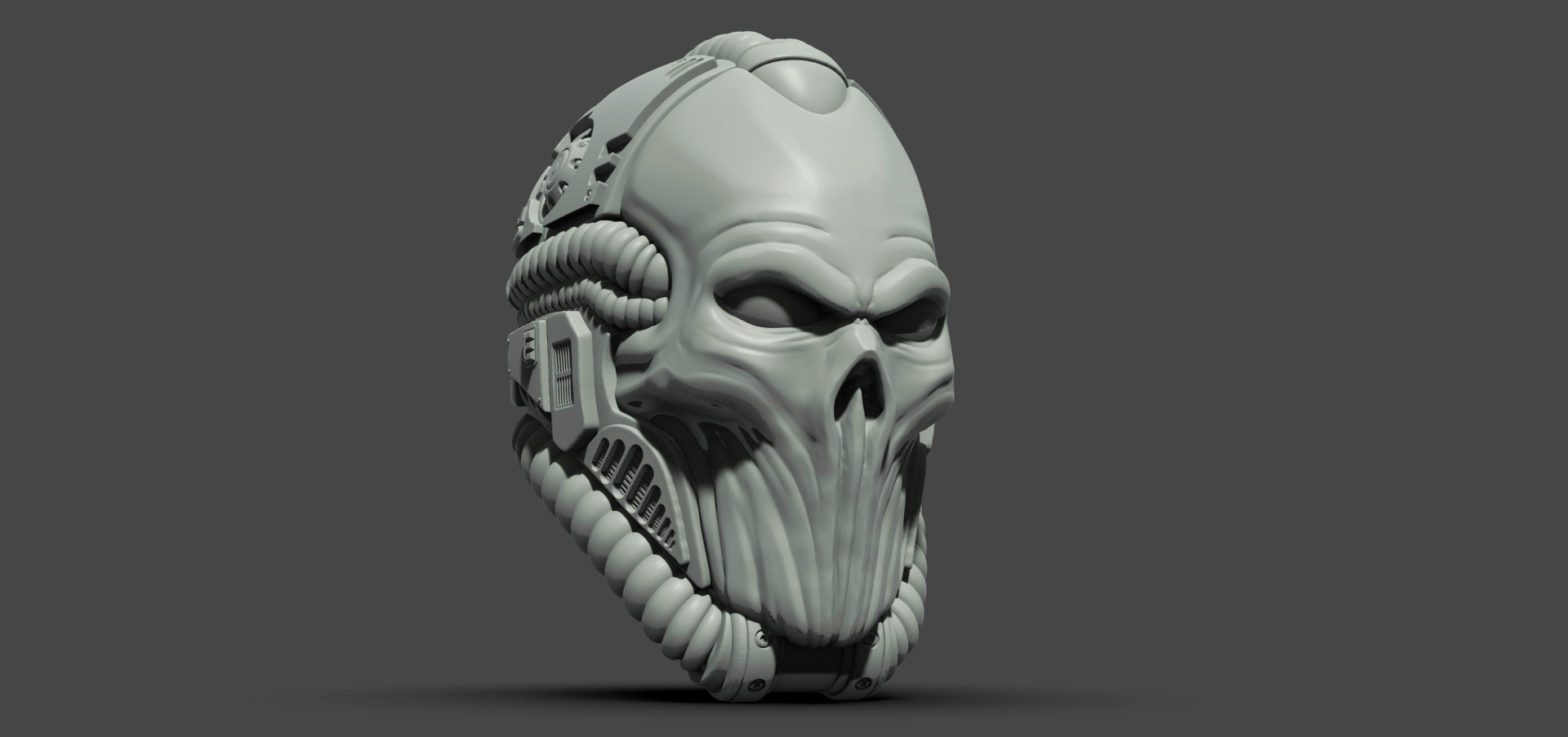 ArtStation - Sci-Fi skull helmet