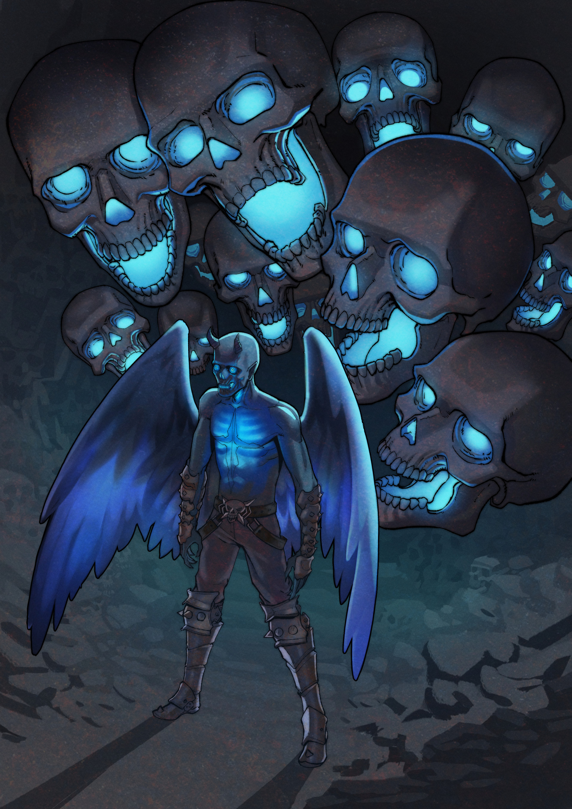 ArtStation - Skull behind, you can’t Hide