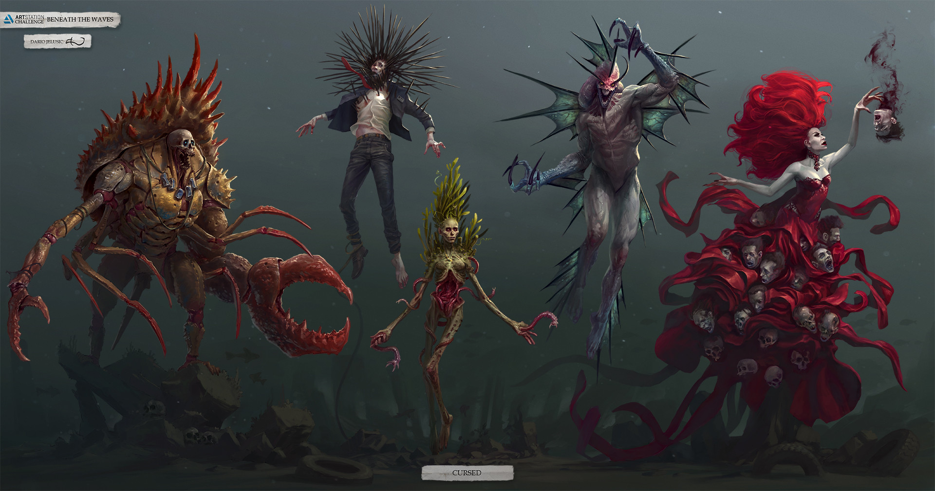 Dario Jelusic - Beneath The Waves - Character/Creature Design
